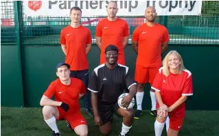 Sporting legends cheer on Reading five-a-side team in tournament - PressReader
