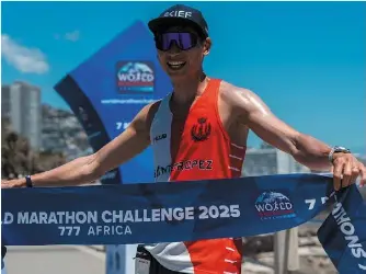 Azimov a réussi son pari fou de sept marathons ! - PressReader