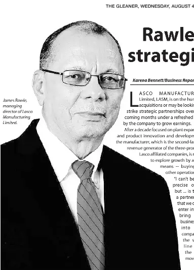 Rawle exploring acquisitio­n, strategic partnershi­ps for LASM ...