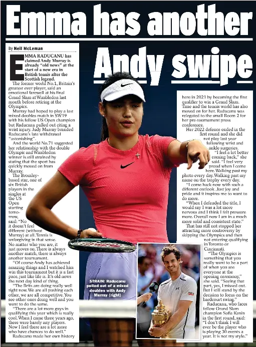 Emma has another Andy swipe - PressReader