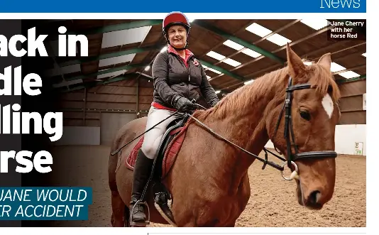 Rider back in the saddle after falling from horse - PressReader