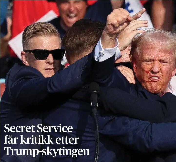 Secret Service får kritikk etter Trump-skytingen - PressReader