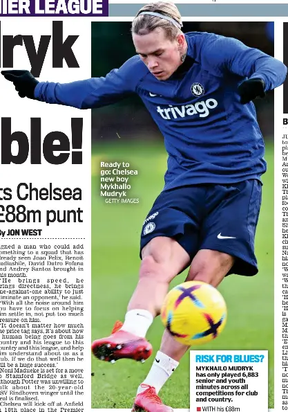 Mudryk is a gamble! - PressReader