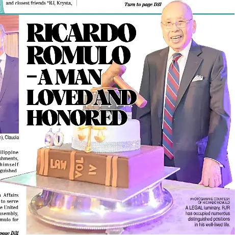 RICARDO ROMULO –A MAN LOVEDAND HONORED - PressReader