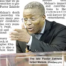 Gospel Powerhouse’s Pastor Malaza dies - PressReader