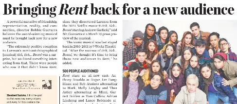 Bringing Rent back for a new audience - PressReader