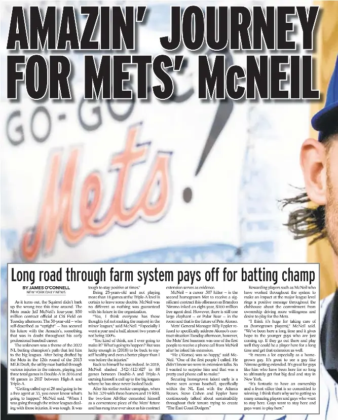 AMAZIN’ JOURNEY FOR METS’ McNEIL - PressReader