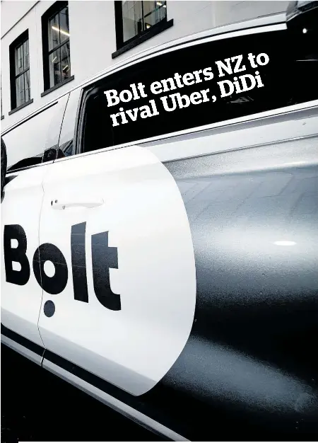 Bolt enters NZ to rival Uber, DiDi - PressReader