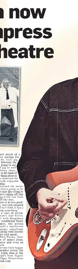 Rocker Sean now aiming to impress in musical theatre - PressReader