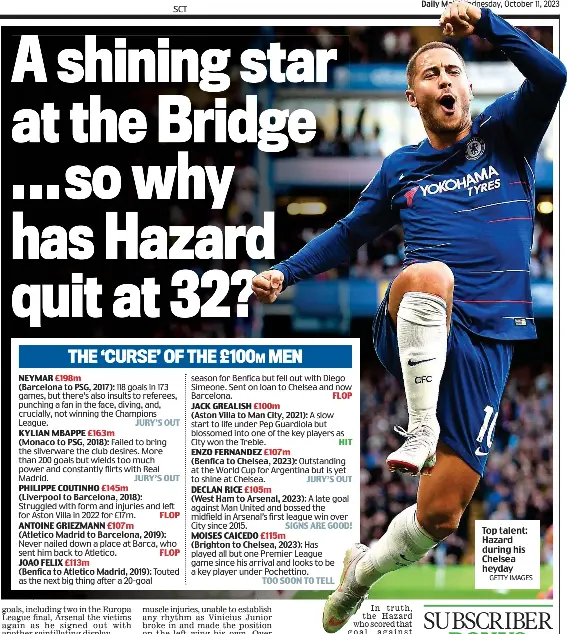 A shining star at the Bridge ...so why has Hazard quit at 32? - PressReader
