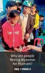 Why are people fleeing Myanmar for Mizoram? - PressReader