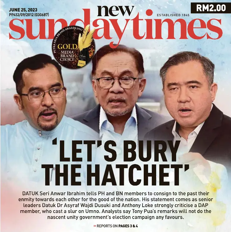 ‘LET’S BURY THE HATCHET’ - PressReader