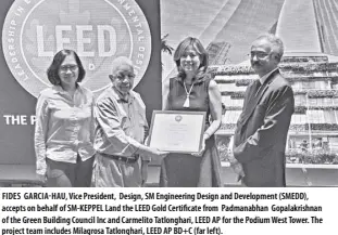 Phl achieves milestone in LEED certificat­ion - PressReader