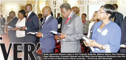 ‘WE WILL DELIVER’ New Cabinet appointees pledge to nation - PressReader