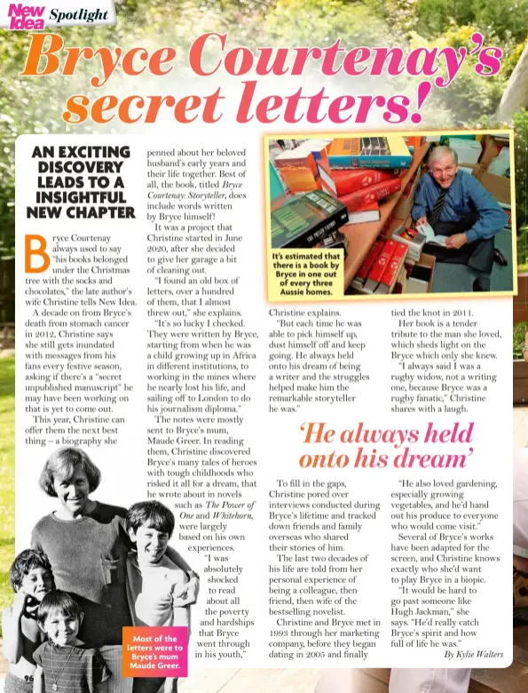 Bryce Courtenay’s secret letters! - PressReader