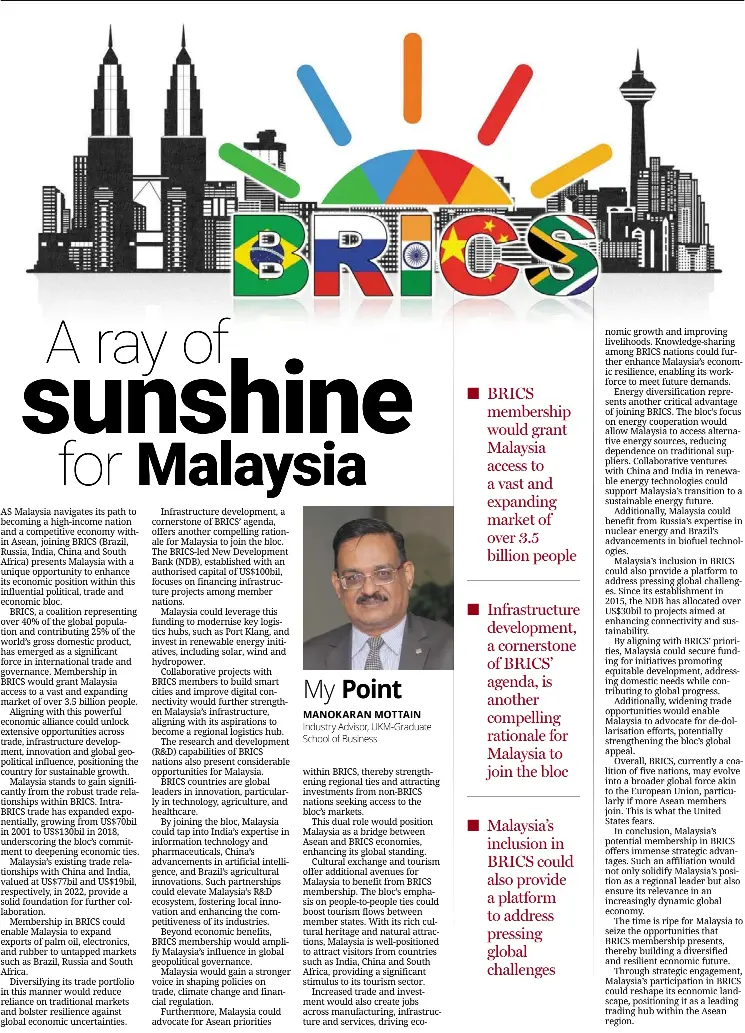 A ray of sunshine for Malaysia - PressReader