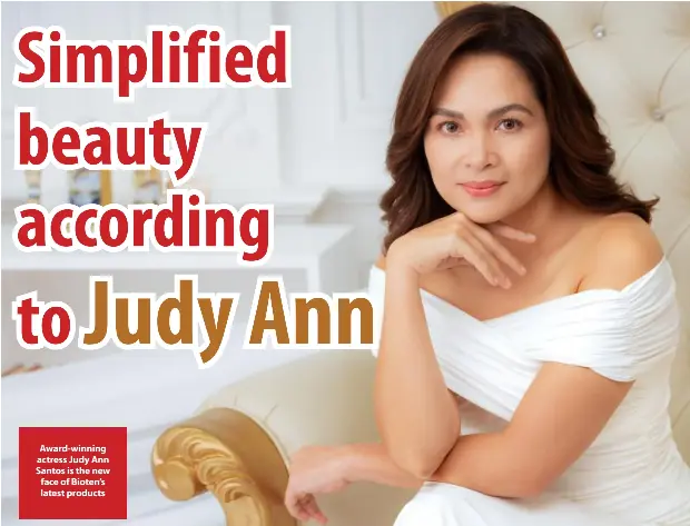 Simplified beauty according to Judy Ann - PressReader