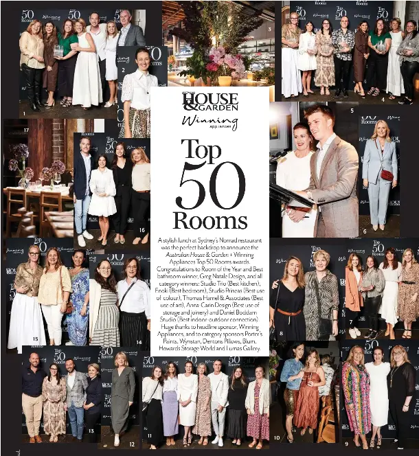 Top 50 Rooms All the highlights from the gala event. - PressReader