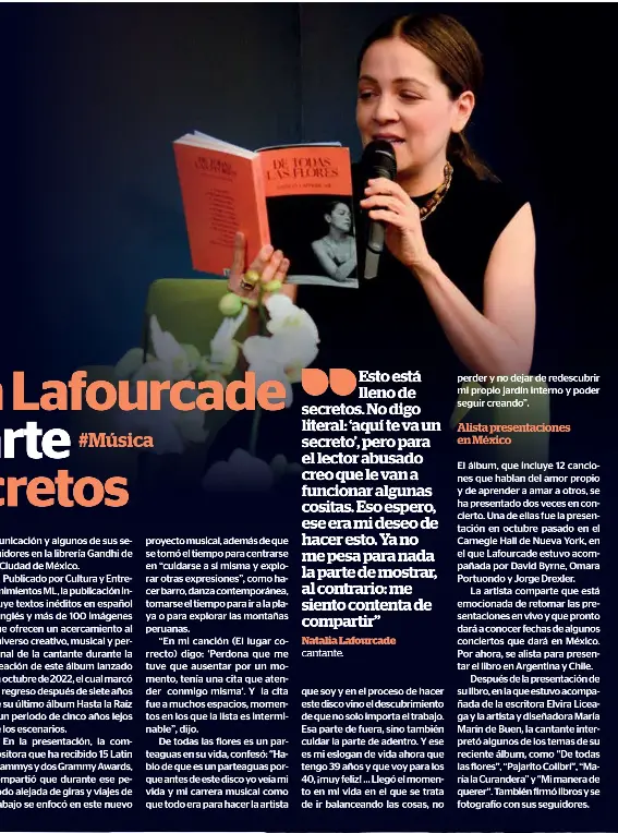 Natalia Lafourcade comparte sus secretos - PressReader