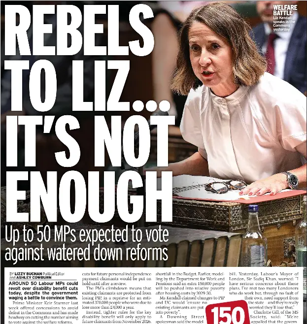 REBELS TO LIZ... IT’S NOT ENOUGH - PressReader