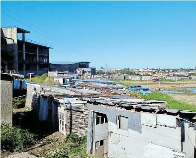 Shacks built on land earmarked for school in East London - PressReader