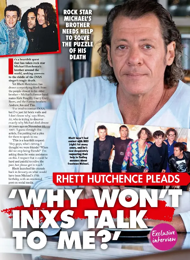 Shock revelation­s about Michael Hutchence’s life 20 years on - PressReader