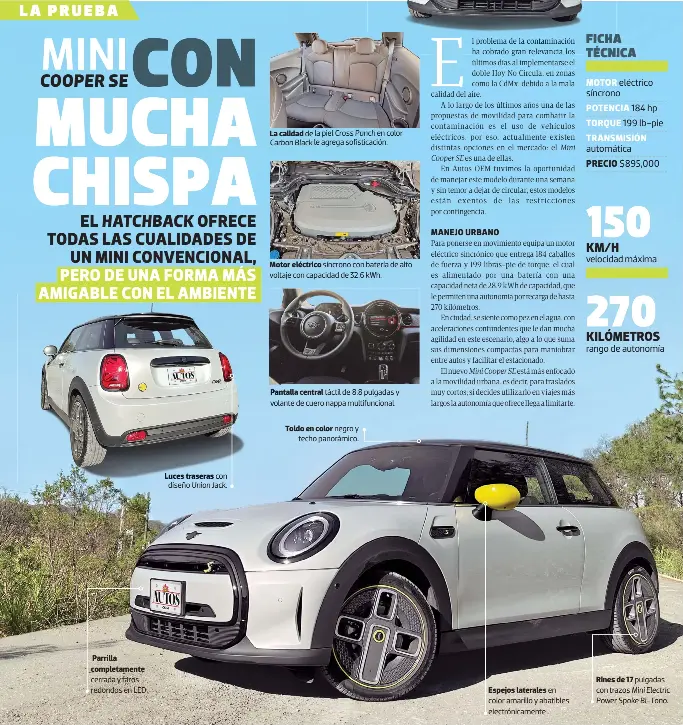 CON MINI COOPER SE MUCHA CHISPA - PressReader