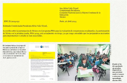 La OCDE urge a México a no salir de la prueba PISA - PressReader