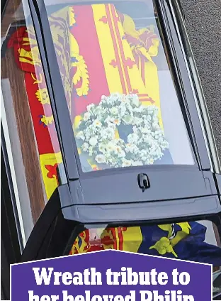 Wreath tribute to her beloved Philip - PressReader