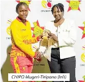 CHIPO’S RETURN A BOOST FOR LADY CHEVRONS - PressReader