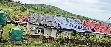Hailstorm-affected homes use tents as makeshift roofing - PressReader