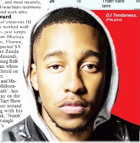 Tendaness on a level of his own - PressReader