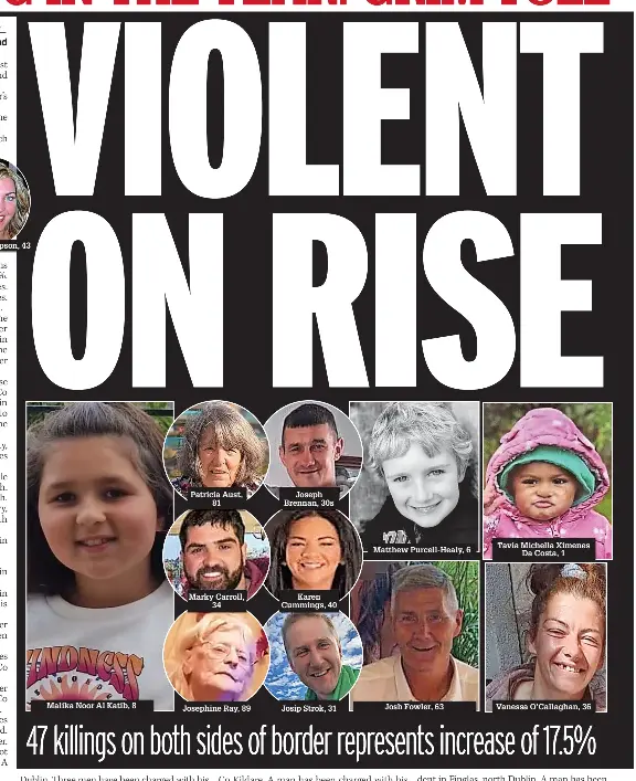 VIOLENT DEATHS ON RISE IN '24 - PressReader