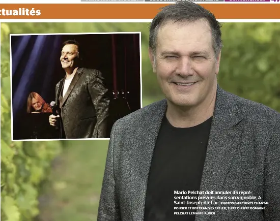 Mario Pelchat ne peut plus chanter chez lui - PressReader