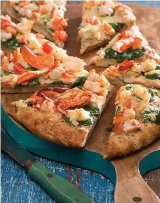 Pizza au homard, sauce Alfredo - PressReader