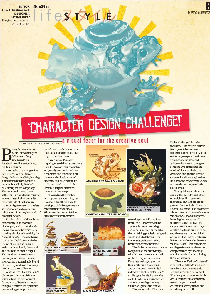 'CHARACTER DESIGN CHALLENGE!' - PressReader