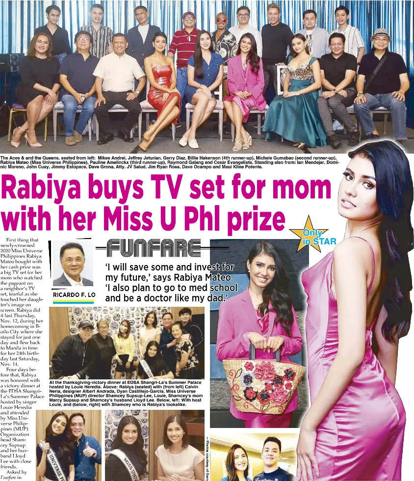 Rabiya buys TV set for mom with her Miss U Phl prize - PressReader