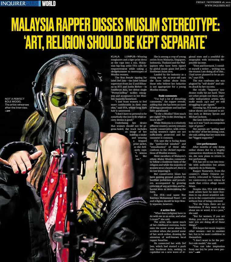 MALAYSIA RAPPER DISSES MUSLIM STEREOTYPE: ‘ART, RELIGION SHOULD BE KEPT ...