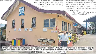 Singh shares school’s humble beginnings - PressReader