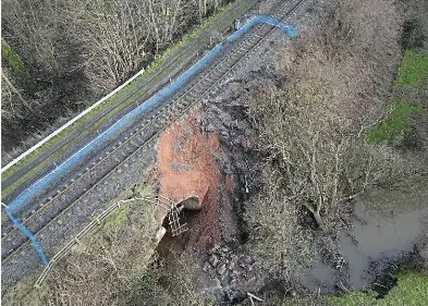 Setback for Severn Valley Railway after landslip cuts off section of ...