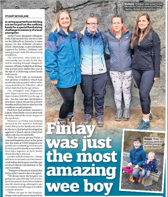 Finlay was just the most amazing wee boy - PressReader