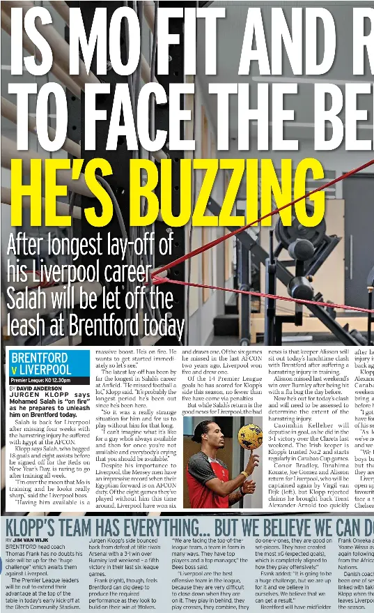 IS MO FIT AND R TO FACE THE BE HE’S BUZZING - PressReader