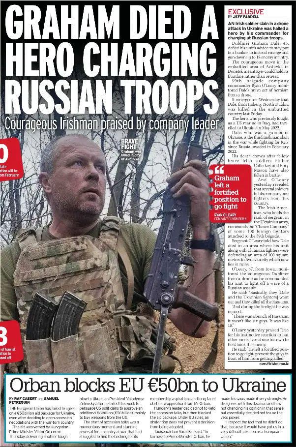 GRAHAM DIED A HERO CHARGING RUSSIAN TROOPS - PressReader