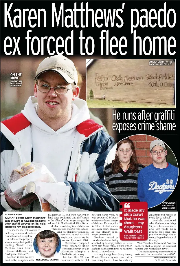 Karen Matthews’ paedo ex forced to flee home - PressReader