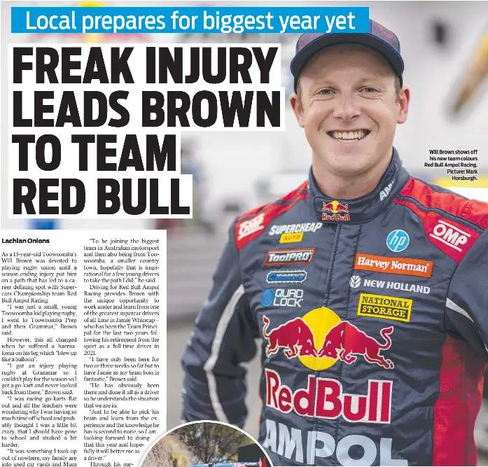 FREAK INJURY LEADS BROWN TO TEAM RED BULL - PressReader
