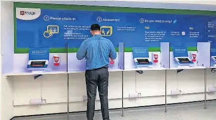 First look at eTriage system kiosks available in hospital - PressReader