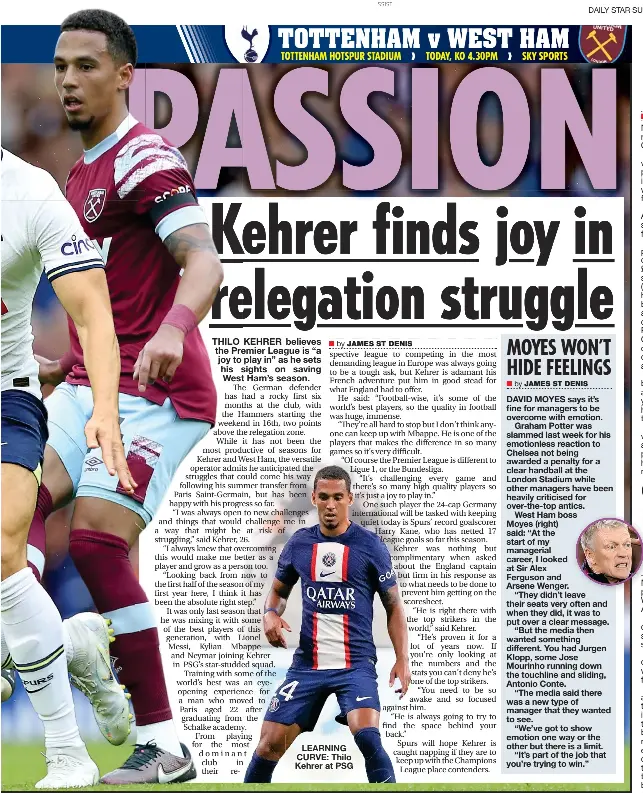 PASSION Kehrer finds joy in relegation struggle - PressReader