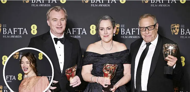 Oppenheime­r domine les Bafta - PressReader