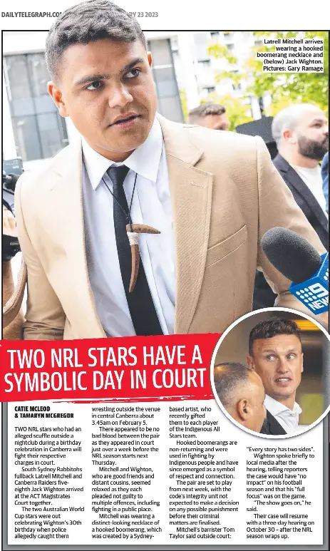 TWO NRL STARS HAVE A SYMBOLIC DAY IN COURT - PressReader