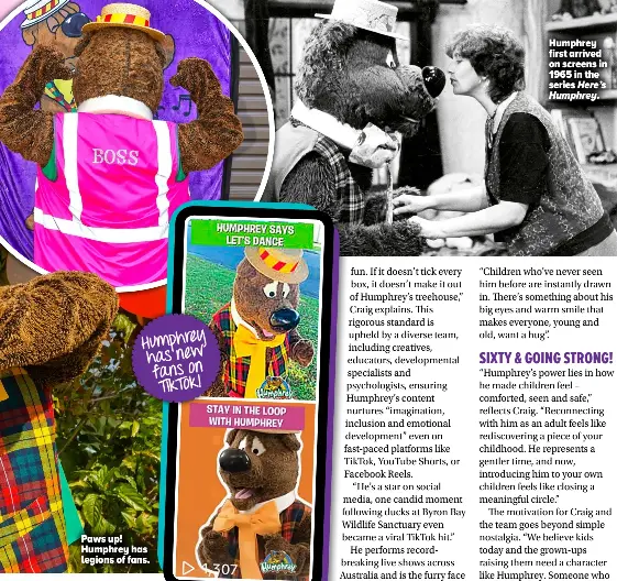 HUMPHREY B BEAR STILL PAWSOME at 60 - PressReader
